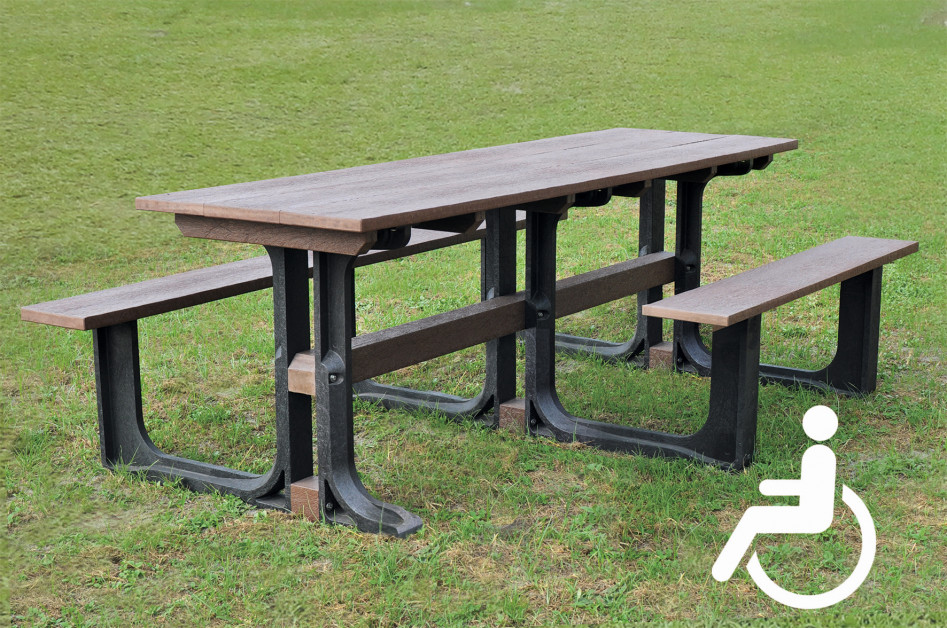 Wheelchair access plastic picnic ta... - diyinternational